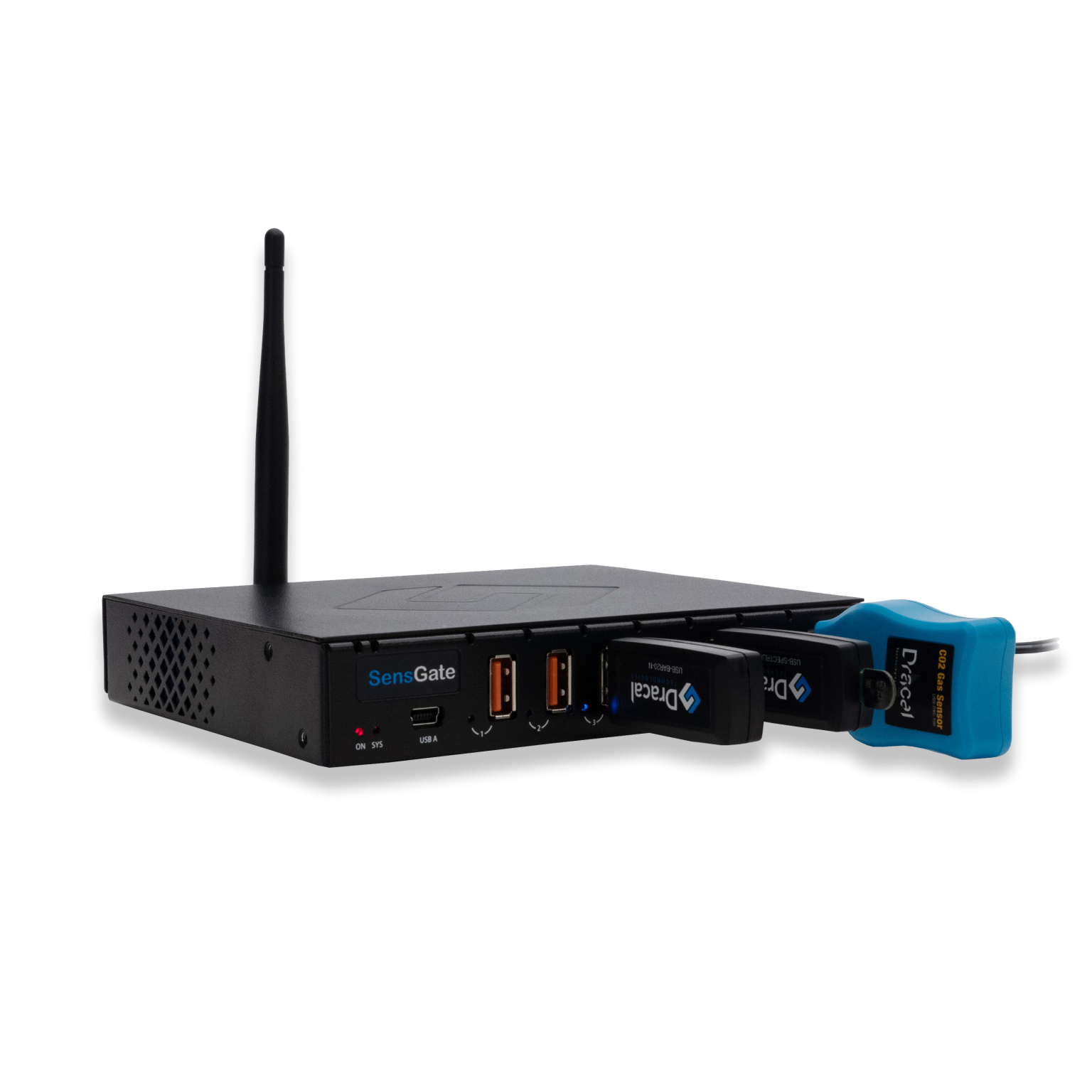 USB temperature sensor, with relative humidity and air pressure sensors