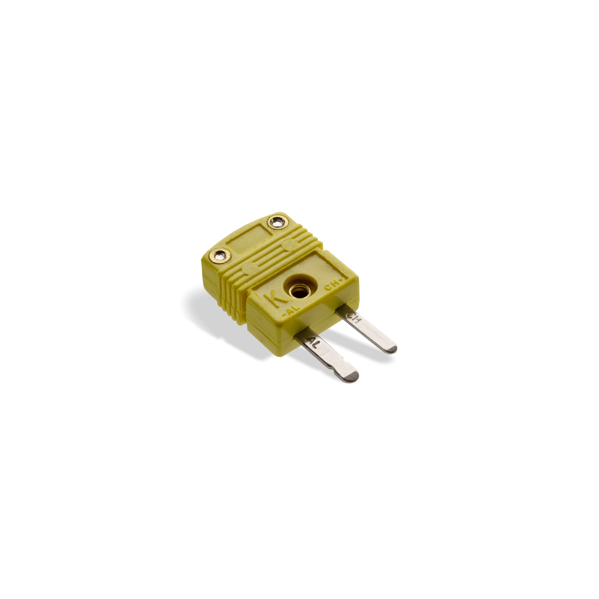 Miniature type K, J, N, T and E male connectors for thermocouple