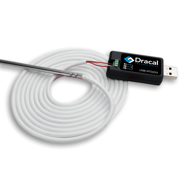 RTD Pt100 precision class 1/3 DIN sensor, with silicone cable