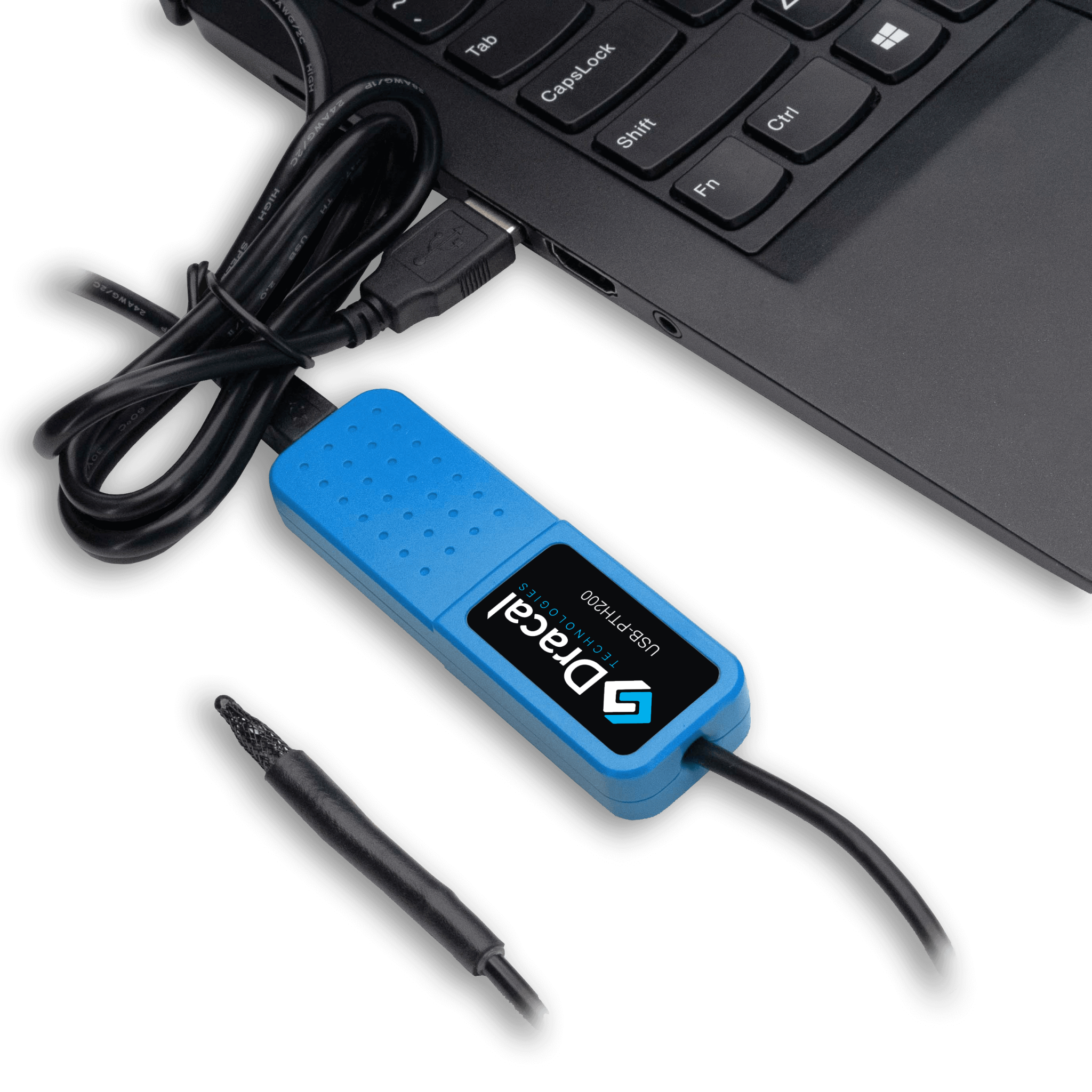 USB temperature sensor, with relative humidity and air pressure sensors